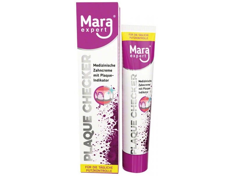 MaraExpert Plaque Checker Toothpaste with plaque indicator